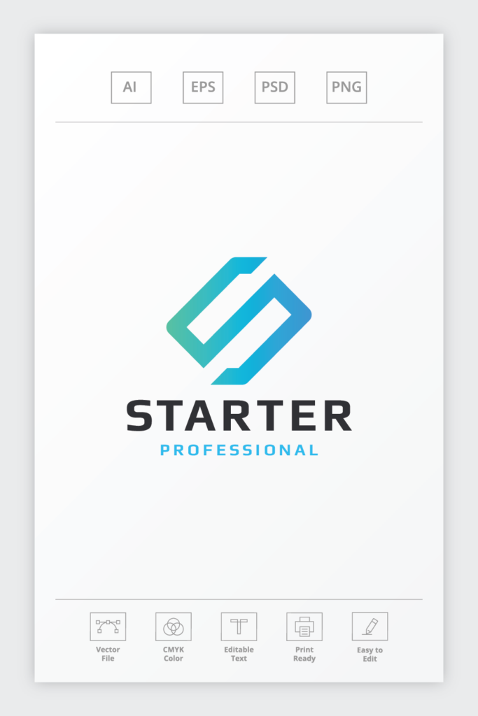 Starter Letter S Logo - MasterBundles