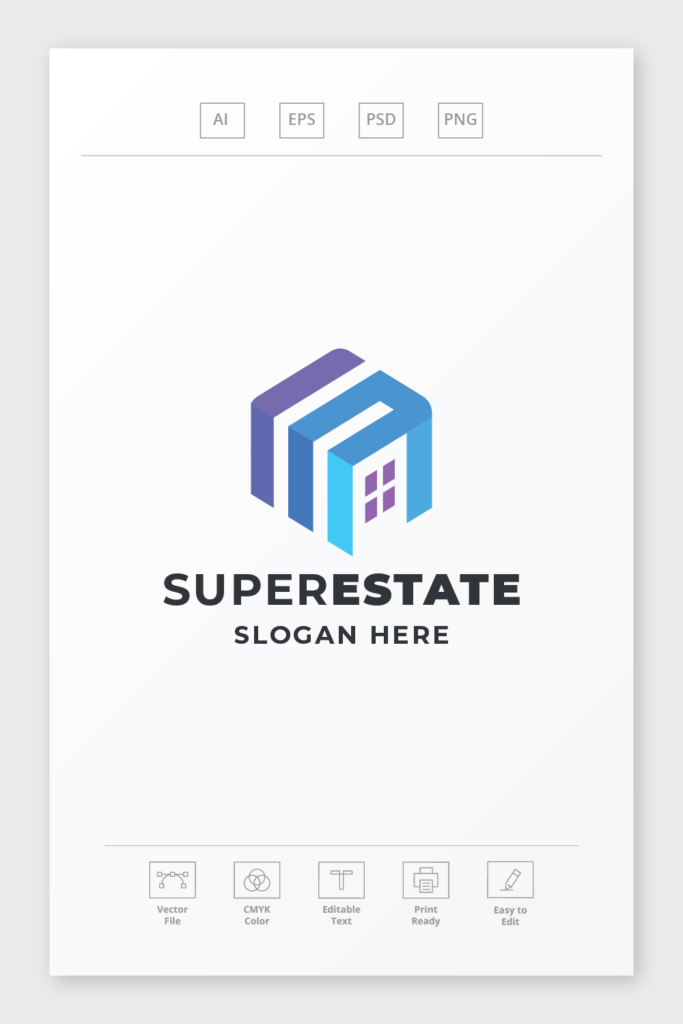 Super Real Estate Letter S Logo - MasterBundles
