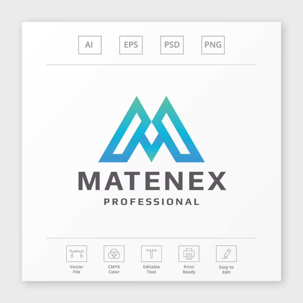 Matenex Letter M Logo - MasterBundles