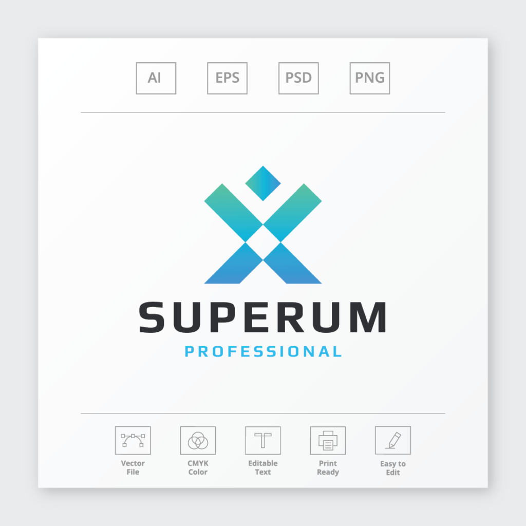 Super Human Professional Logo - MasterBundles