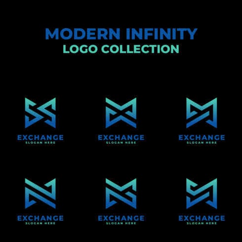 Modern Gradient Infinity Logo Collection - MasterBundles