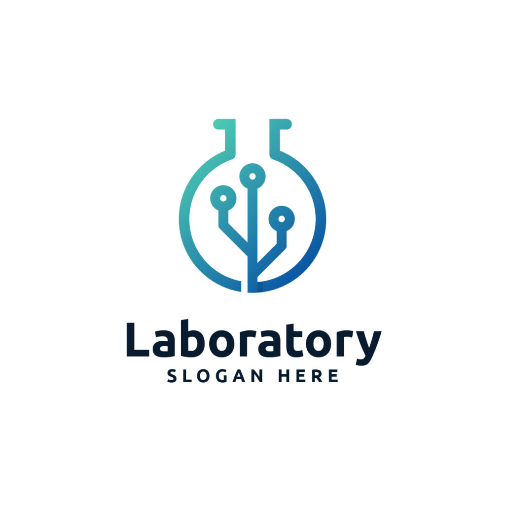 Modern Gradient Laboratory Logo Collection - MasterBundles