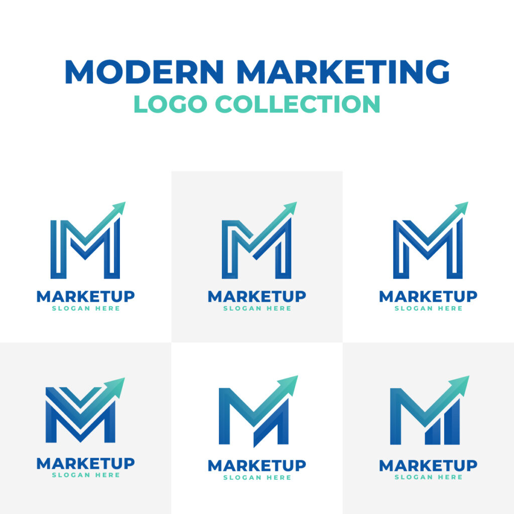 Letter M - 3D Modern Marketing Logo Collection - MasterBundles