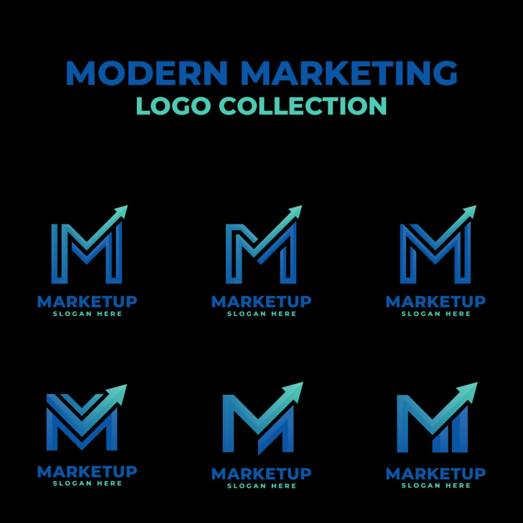 Letter M - 3D Modern Marketing Logo Collection - MasterBundles