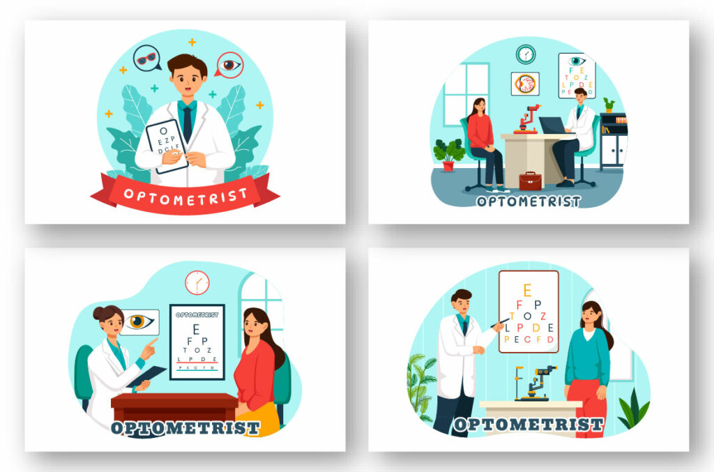 9 Optometrist Illustration - MasterBundles