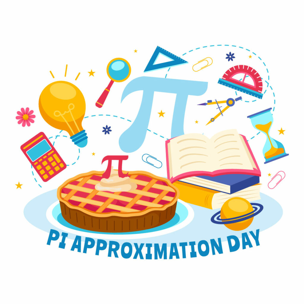 12 Pi Approximation Day Illustration - Masterbundles