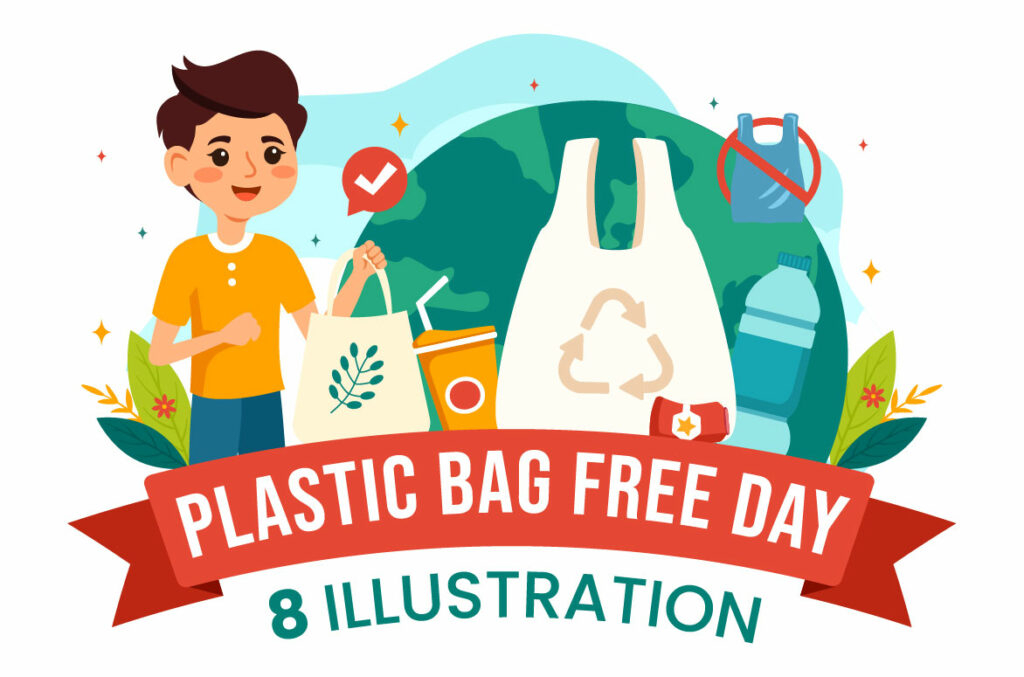 8 International Plastic Bag Free Day Illustration - MasterBundles