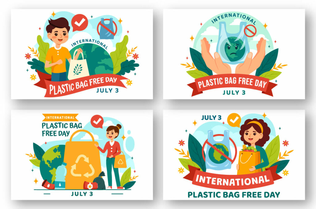 8 International Plastic Bag Free Day Illustration - MasterBundles