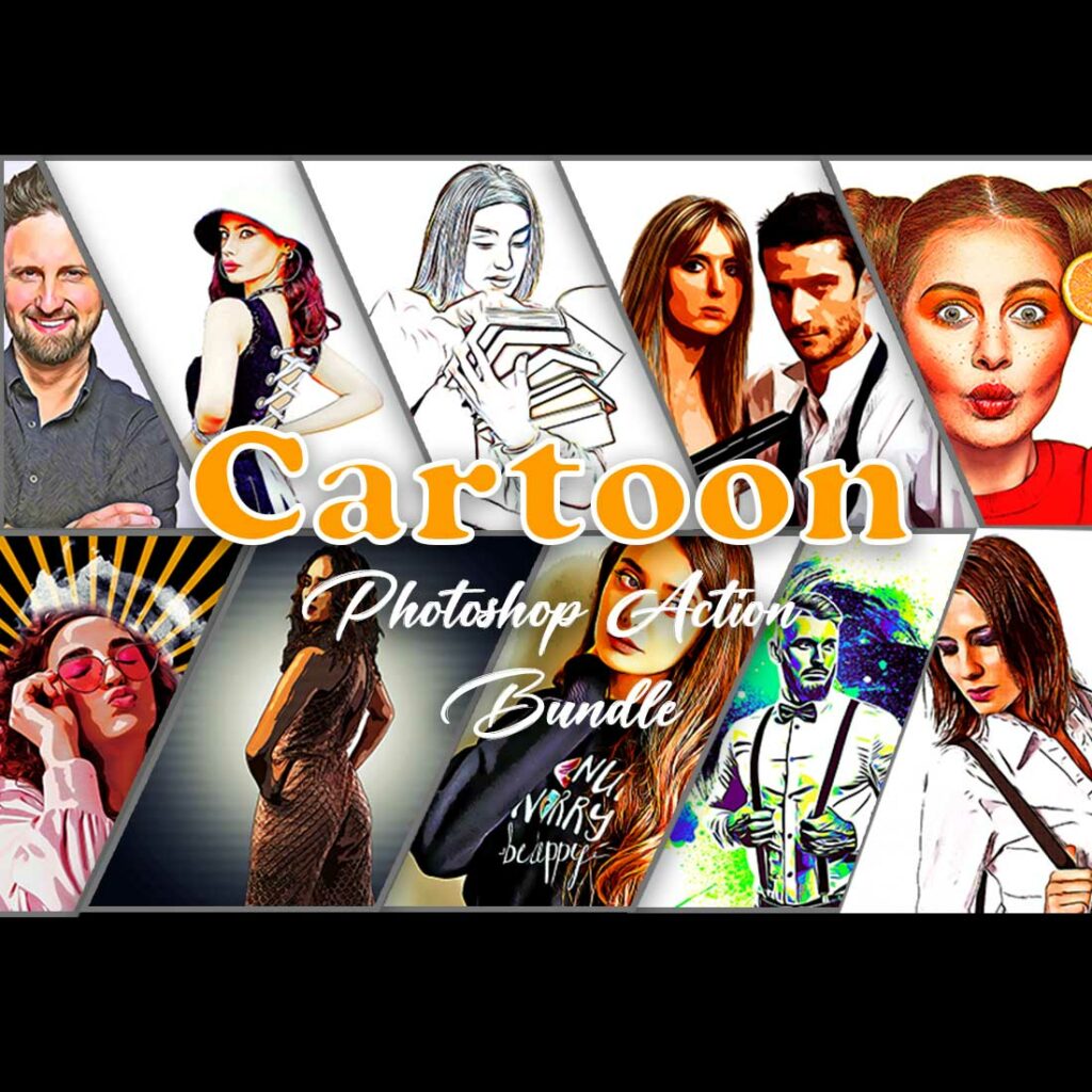Cartoon Photoshop Action Bundle - MasterBundles