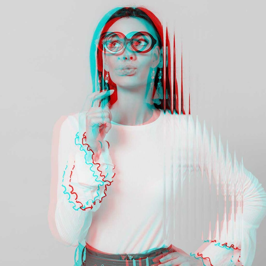 3D Glitch Distortion Photoshop Action - MasterBundles