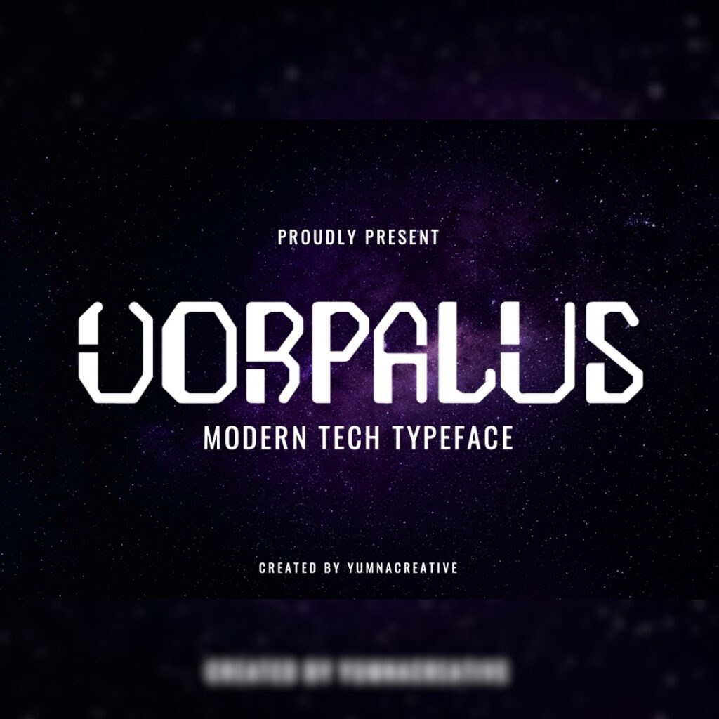 Vorpalus - Modern Tech Font - MasterBundles