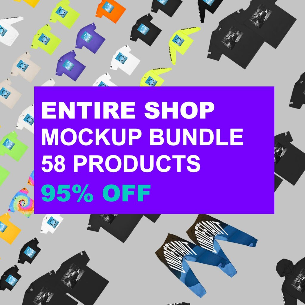 Shop Bundle Pack (58 Editable Mockups) - MasterBundles
