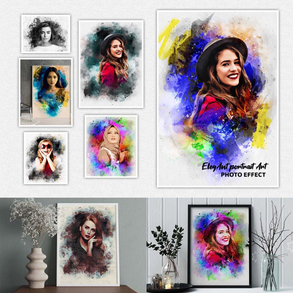 Elegant Portrait Art Photo Effect - MasterBundles
