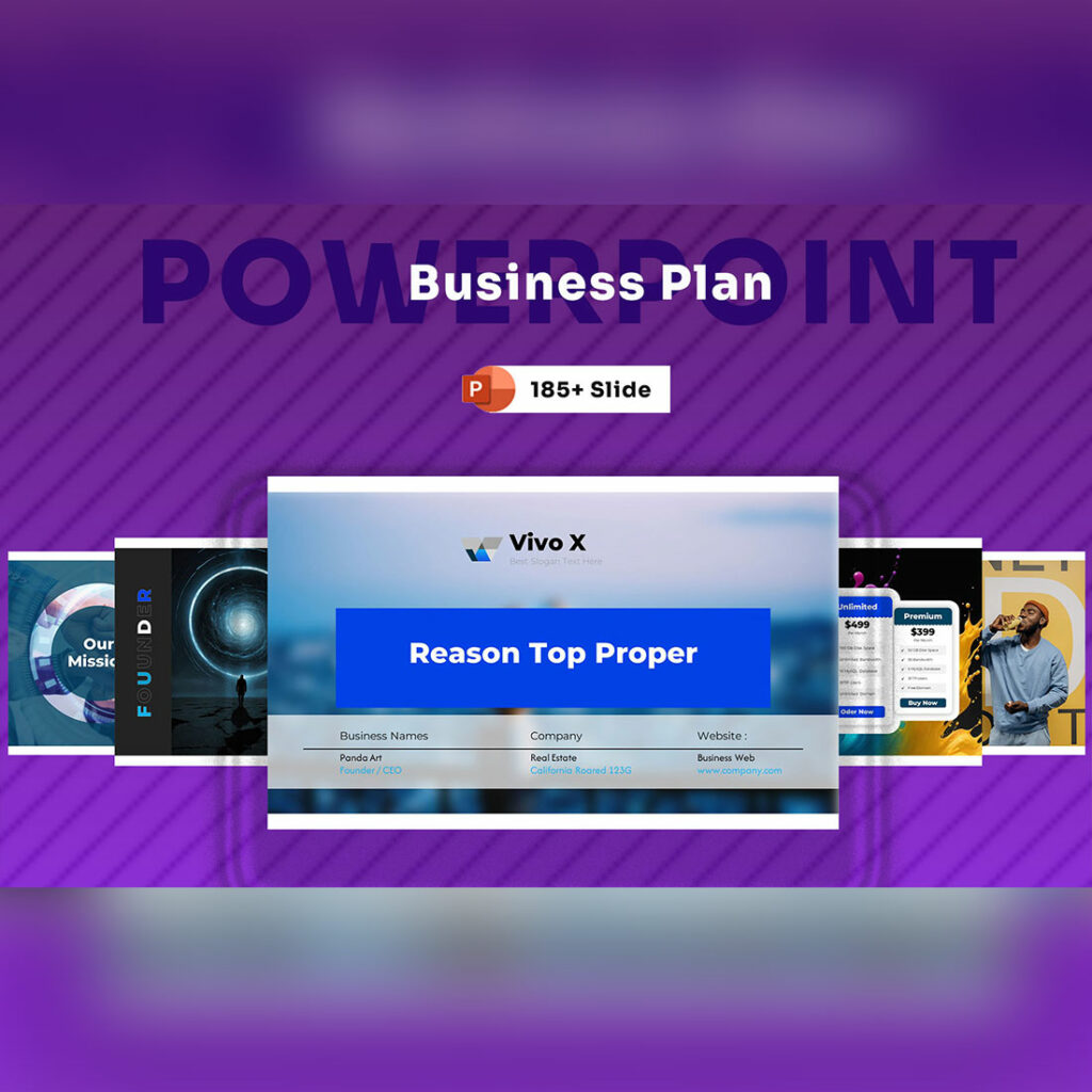 Vivo X PowerPoint Presentation Templated - MasterBundles