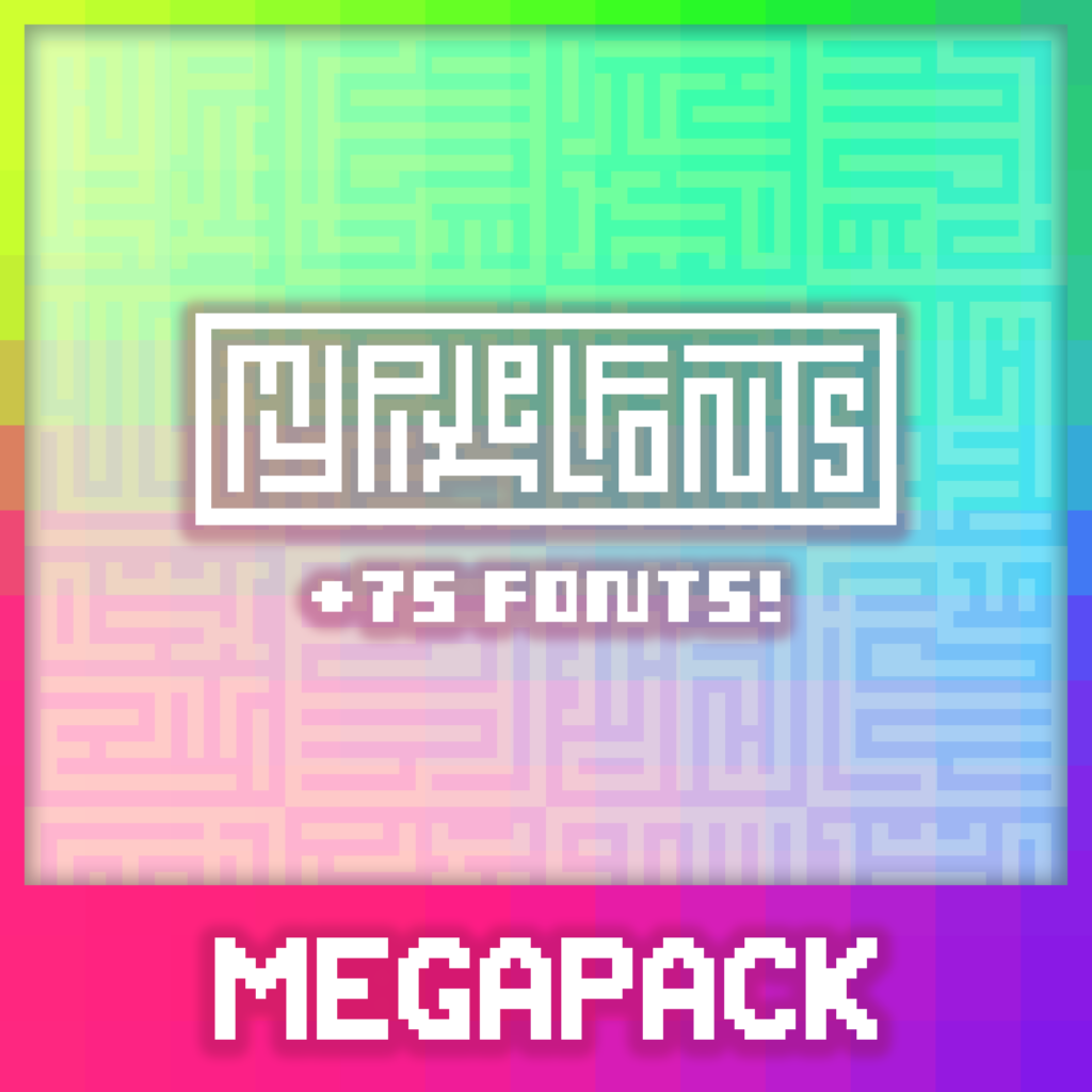 Pixel Art Font Mega Pack - MasterBundles
