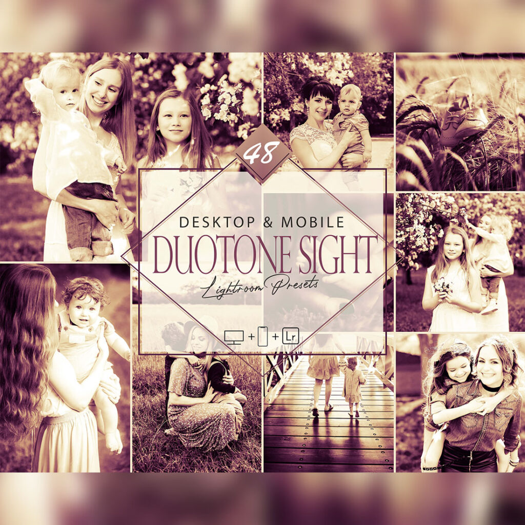 48 Duotone Sight Lightroom Presets, Motion Mobile Preset, Feeling Moody ...