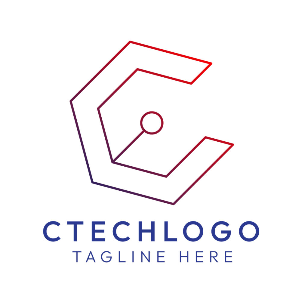 Minimalist Letter C Tech Logo Design Bundle - Master Bundle - MasterBundles