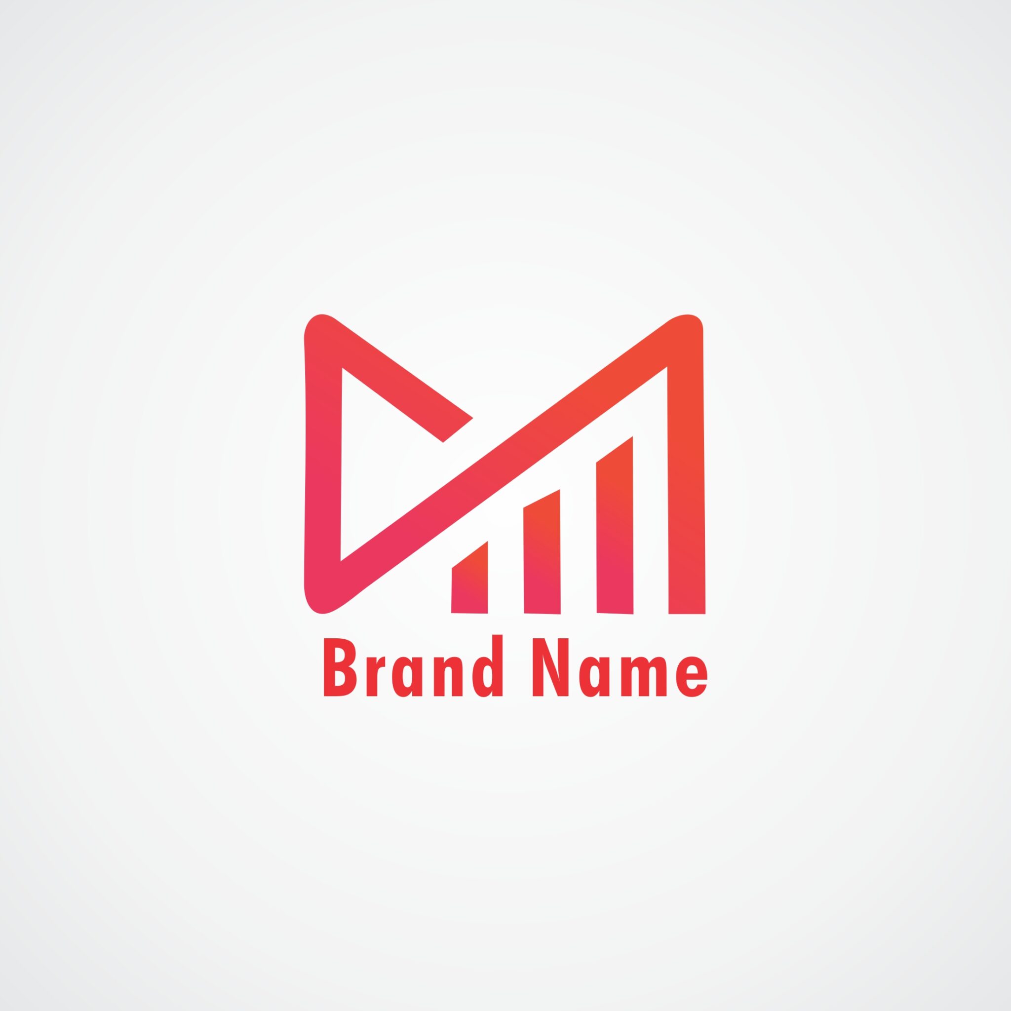 Letter M Chart Logo - MasterBundles