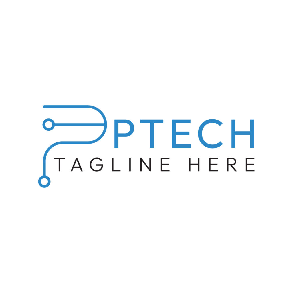 Minimalist Letter P Tech Shop Logo Design Bundle - Master Bundle ...