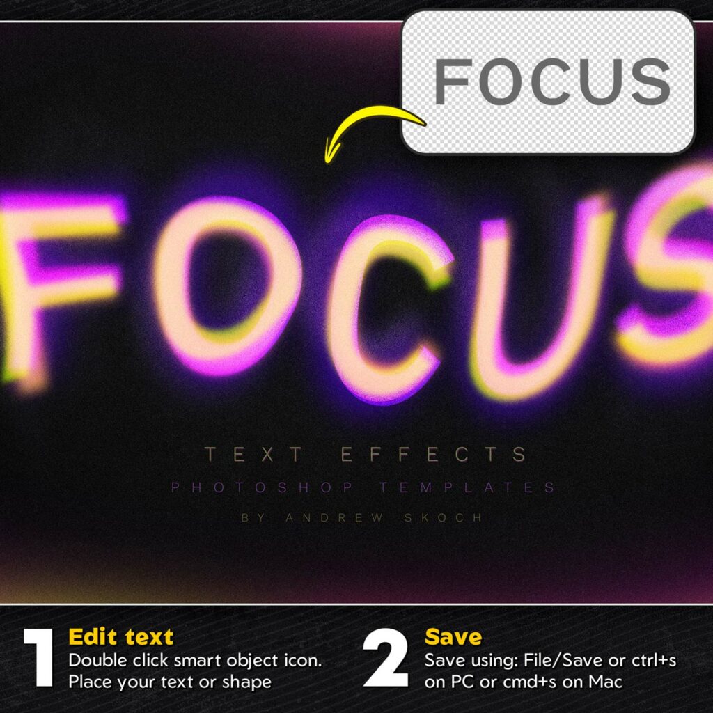 Gradient Blurred Text Effect - MasterBundles