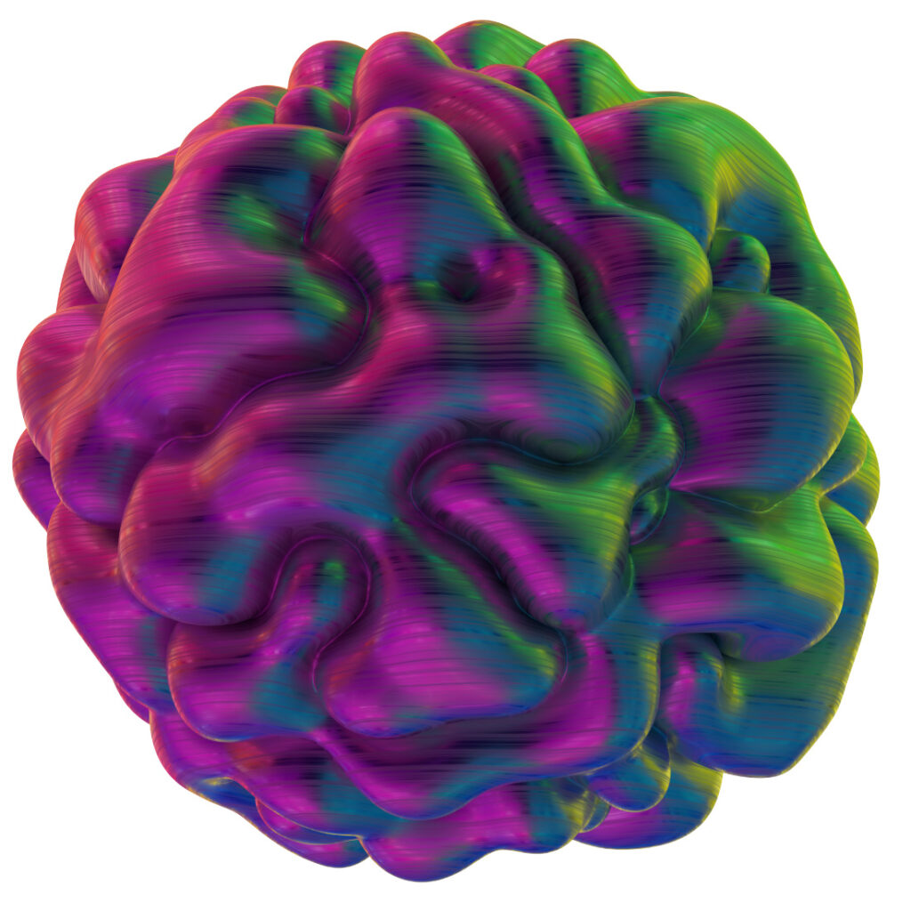 Abstract 3d Rendering of Organic Shapes - MasterBundles