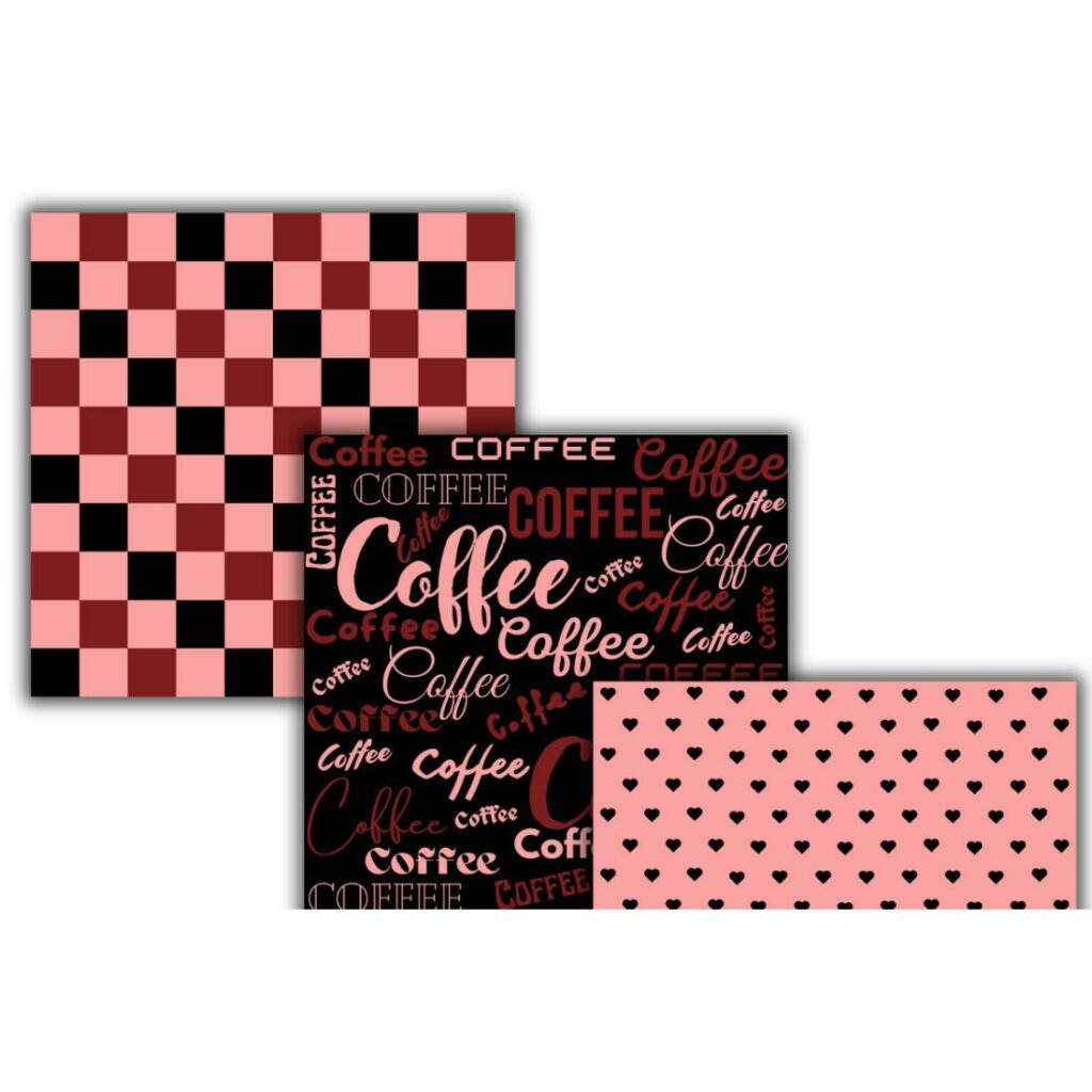 hand-drawn coffee digital papers - MasterBundles