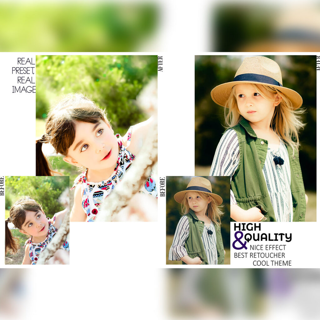 12 Photoshop Actions, Cute Kids Ps Action, Bright ACR Preset, Children ...