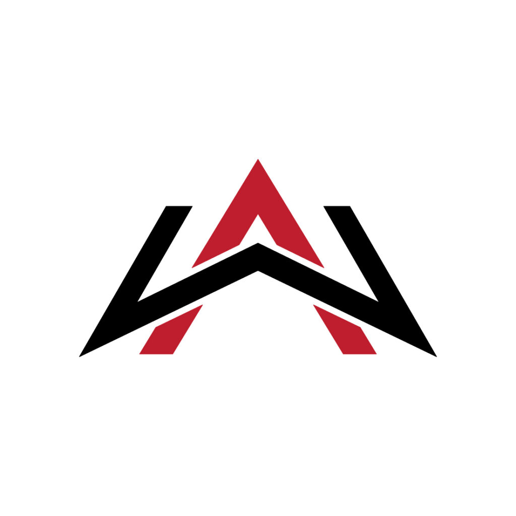 Abstract WA letters logo design vector template images design. AW logo ...