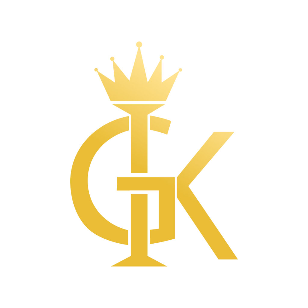 Luxury GK Crown logo design vector template images. GK letters logo ...
