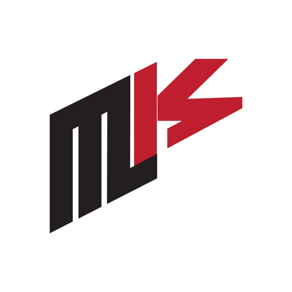 Professional MK letters logo design. MK logo black and red color best ...