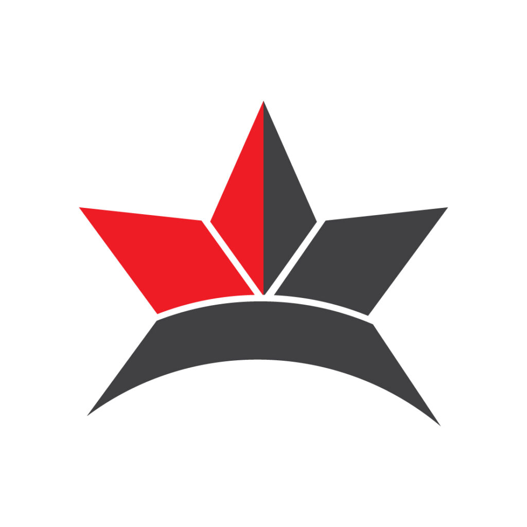 Luxury Crown logo design vector images. Crown logo black and red color ...