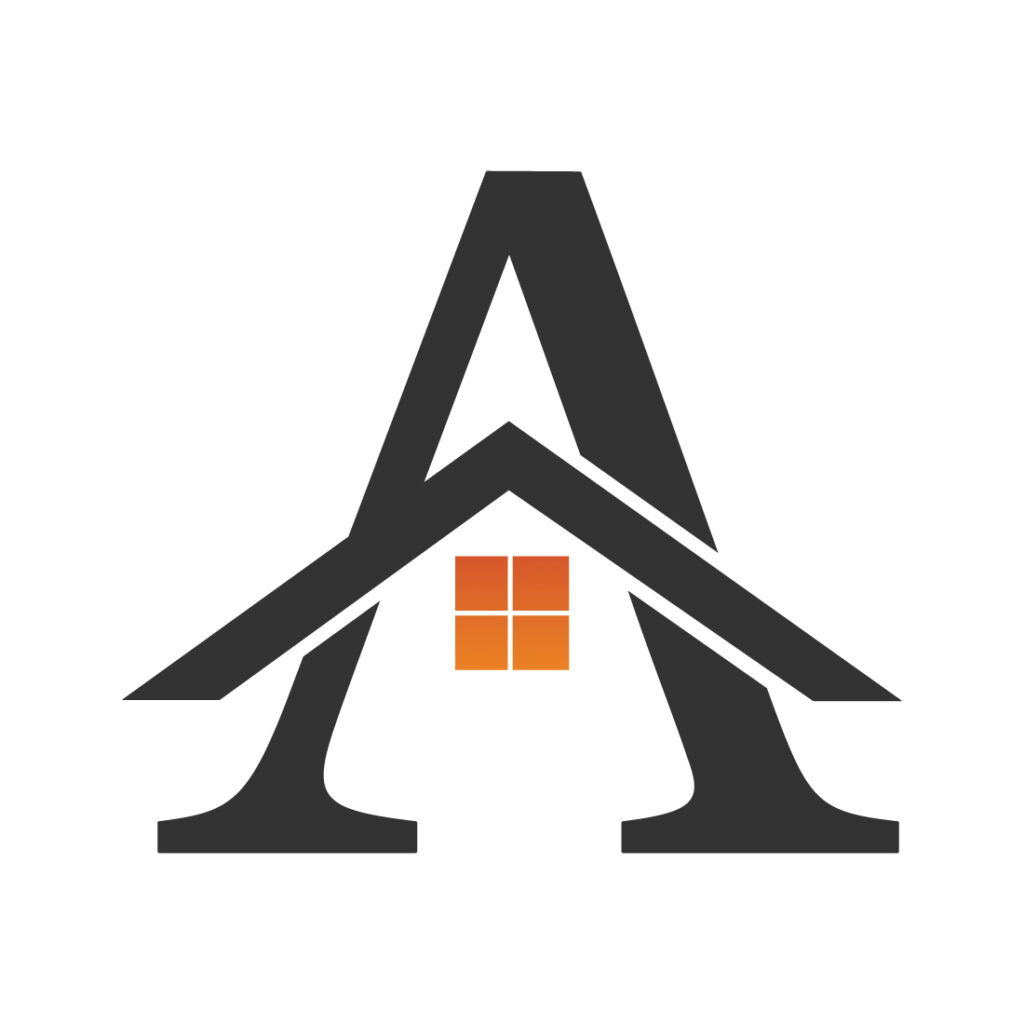 Initials A letters logo design vector images. A Real Estate logo design ...