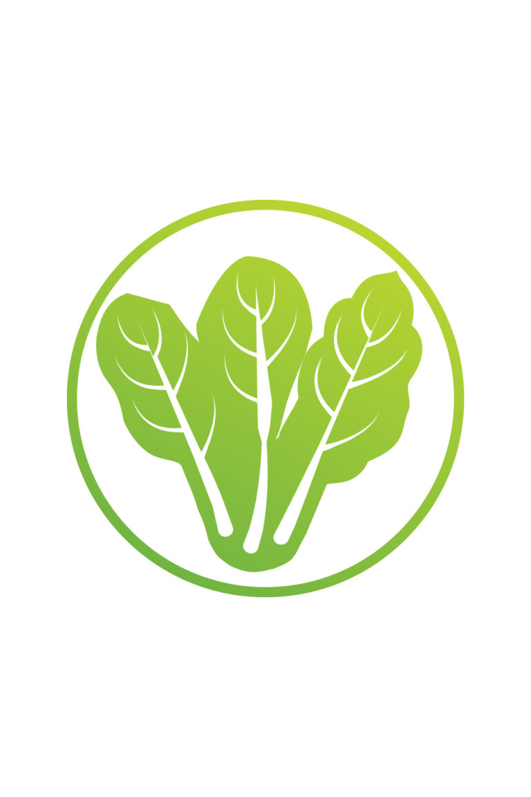 Green Vegetable logo design vector images. Green leaf logo icon circle ...