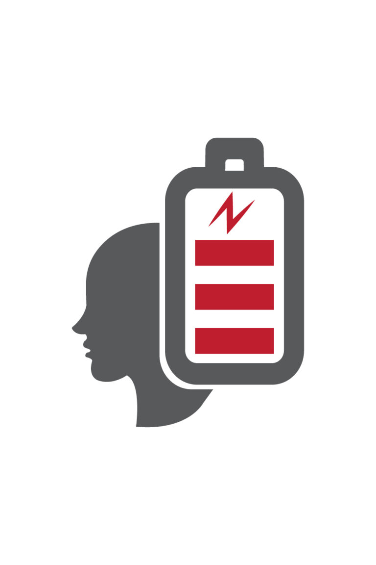 Human Head With Empty Battery logo vector template icon illustration ...