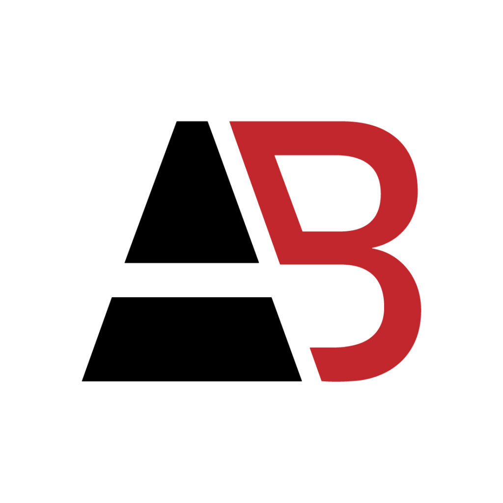 Initials AB letters logo design vector icon design. AB logo design ...