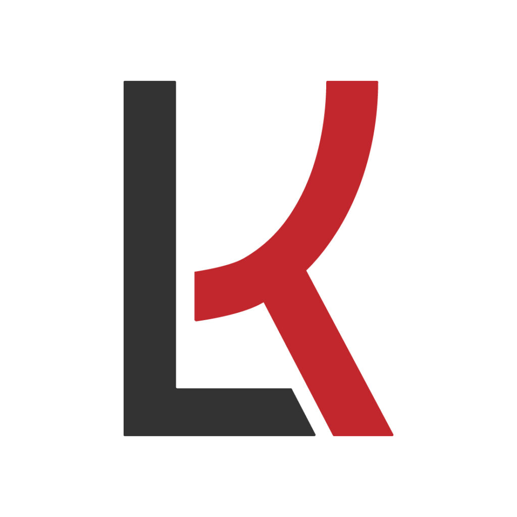 Professional LK letters logo design vector images. K logo design ...