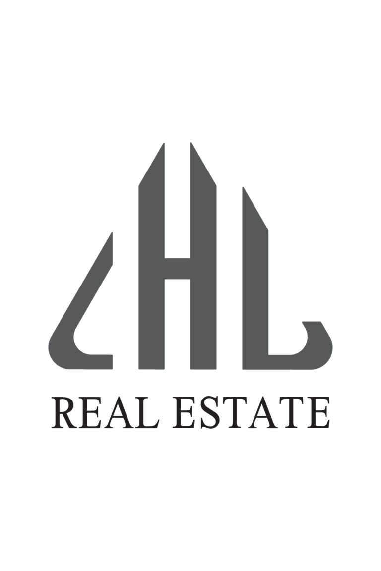 Luxury Real Estate Logo design vector icon design. LHB Real Estate logo ...