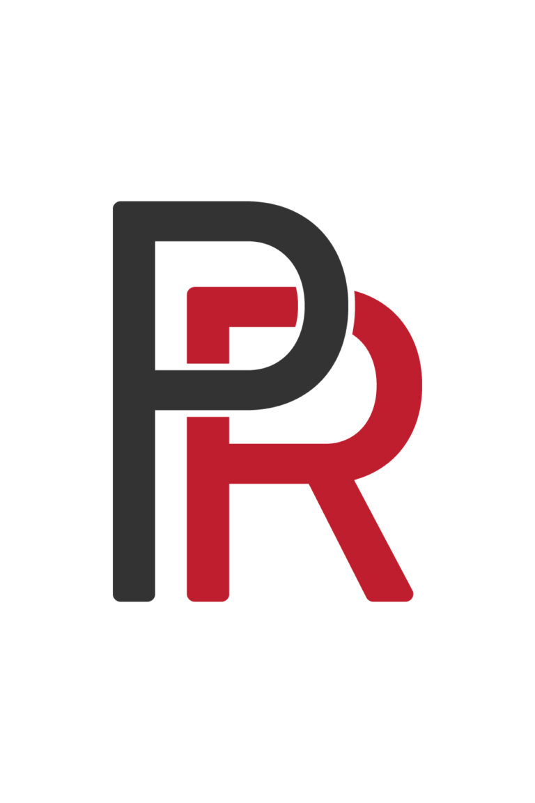 Initials PR letters logo design vector images. PR logo design template ...