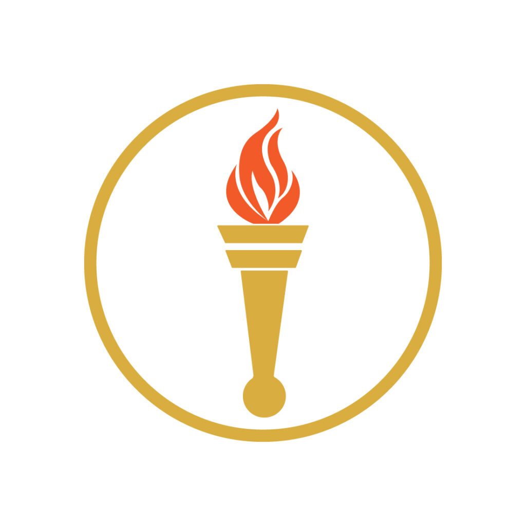 Olympic Torch Icon IN Cartoon Style Isolated Template Images. Fire ...