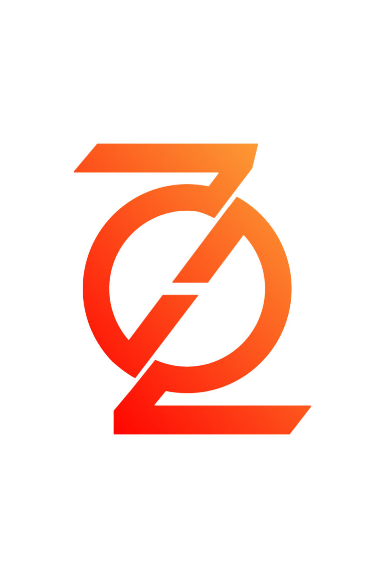 Initials ZO letters logo design vector images. ZO logo design orange ...