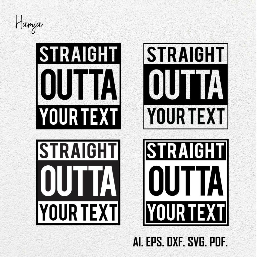Straight Outta svg, Straight outta cut file,Cricut, Silhouette, Vinyl ...