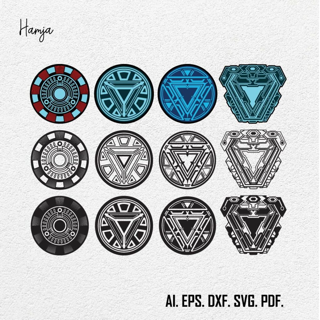 Arc Reactor Evolution svg, Arc Reactor Evolution bundle svg, png, dxf ...