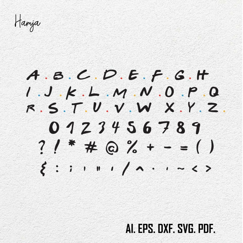 Friends font SVG, Friends digital fonts, Friendship Font Svg, Alphabet ...