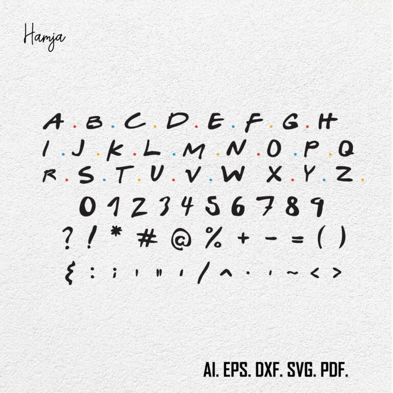 Friends font SVG, Friends digital fonts, Friendship Font Svg, Alphabet ...