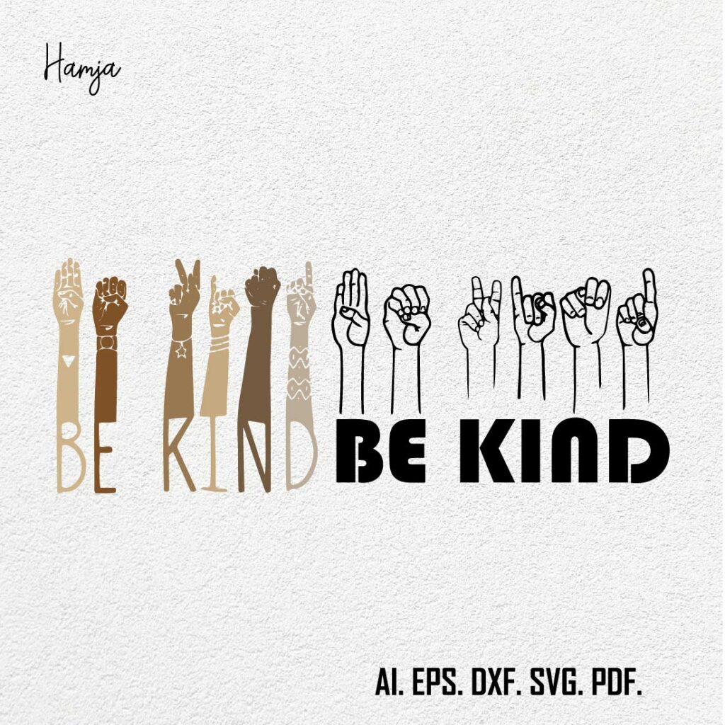 Be Kind Svg, Kindness Svg, Inspirational Svg, Positive Quote Svg, Anti ...