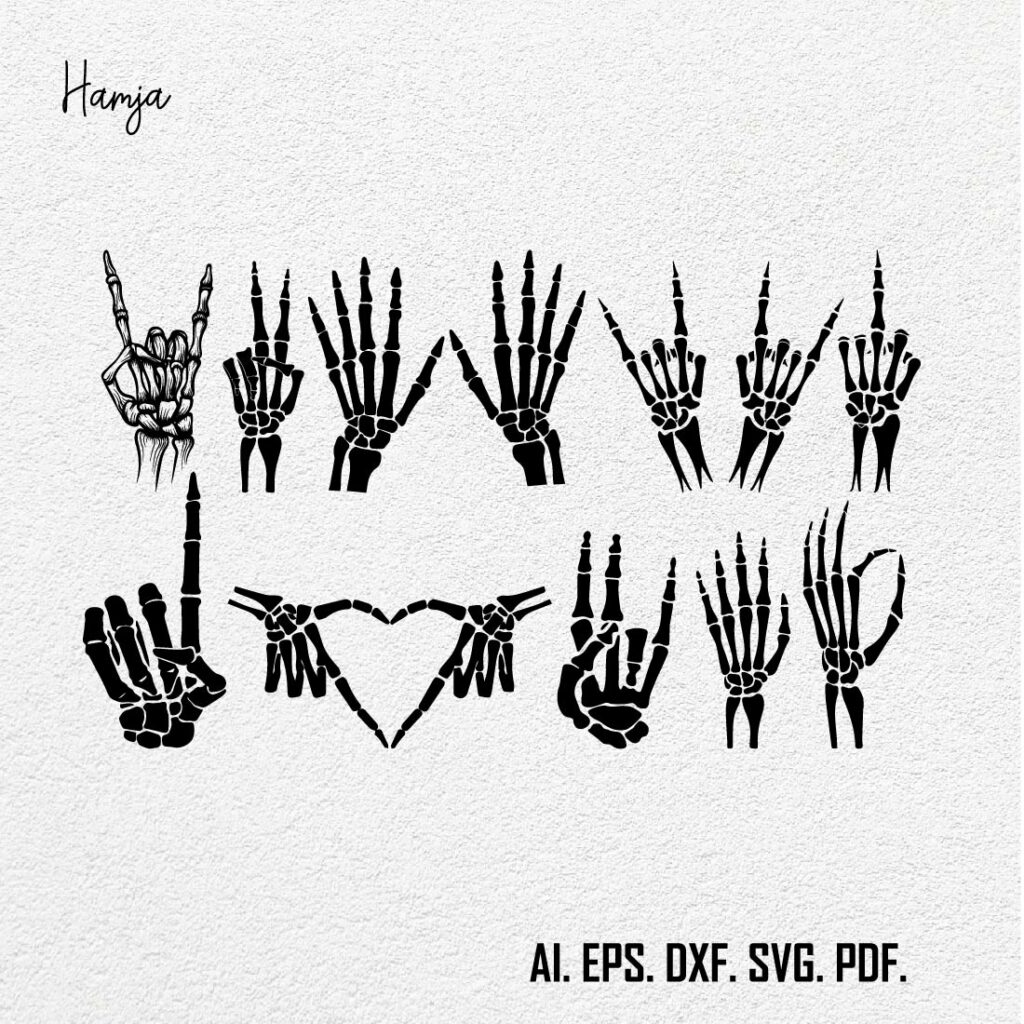 Hand Sign SVG Bundle, Hand Right Sign, Ok Sign, Peace Hand Sign, V sign ...