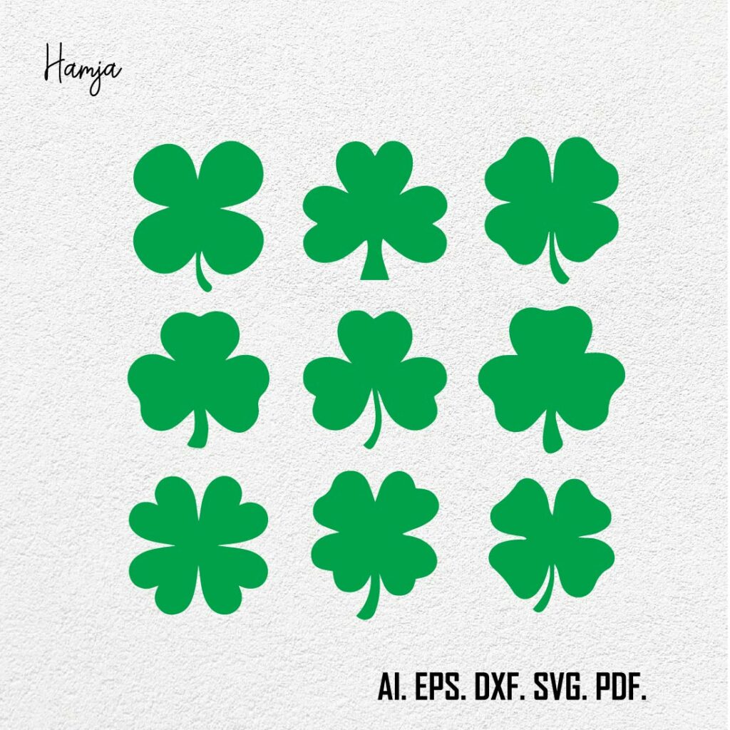 Shamrock SVG, Clover Leaf SVG, Trefoil Svg, Saint Patricks Day Svg ...