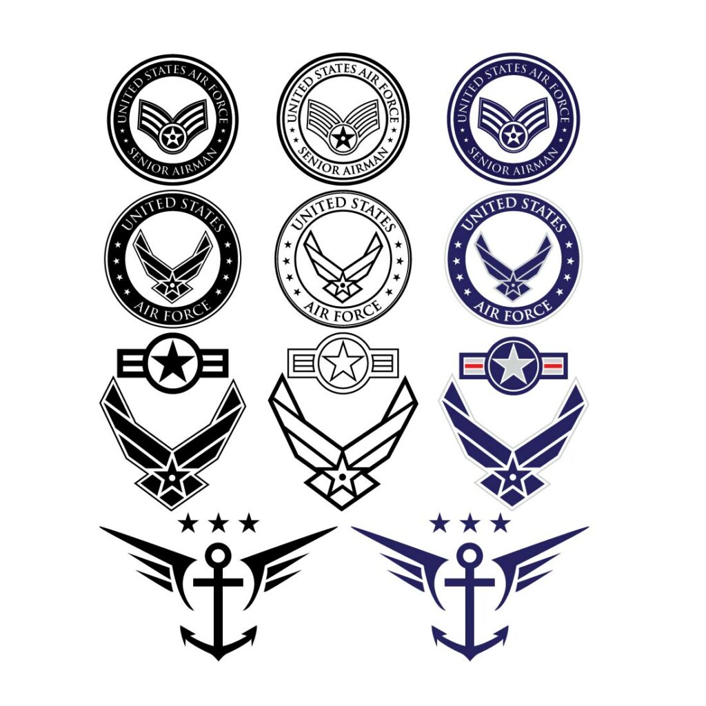 US Air Force Logo Vector Set - MasterBundles