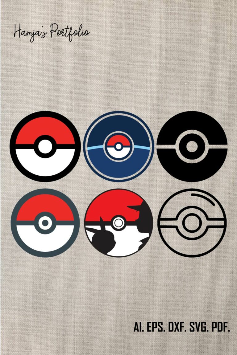 Pokeball svg bundle, pokemon balls, pokeball png, pikachu ball svg, ash ...