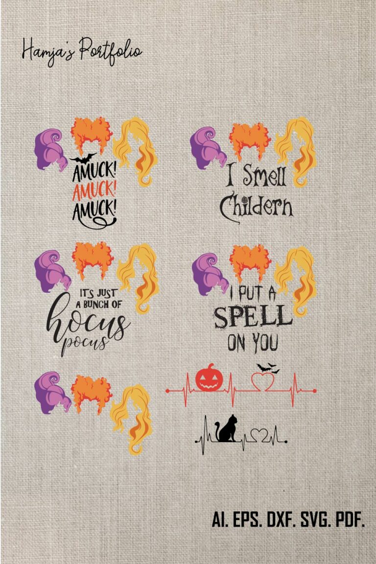 Sistaaas SVG, Hocus Pocus SVG, Halloween Witches Shirt Design ...